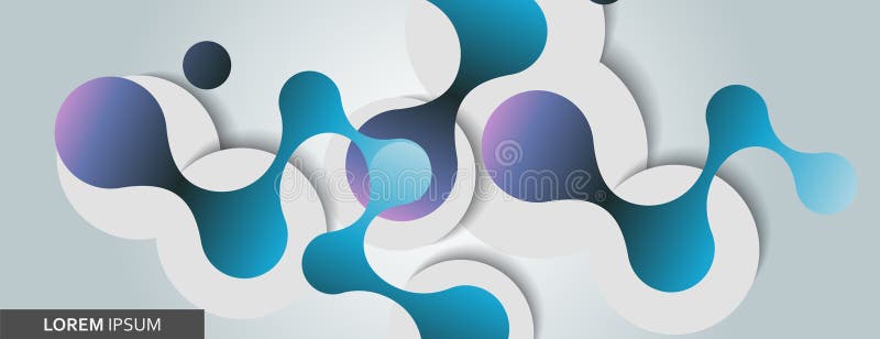 Geometric Node Polygon Connect Pattern. Template Structure Space with Molecules Dots and Lines ...