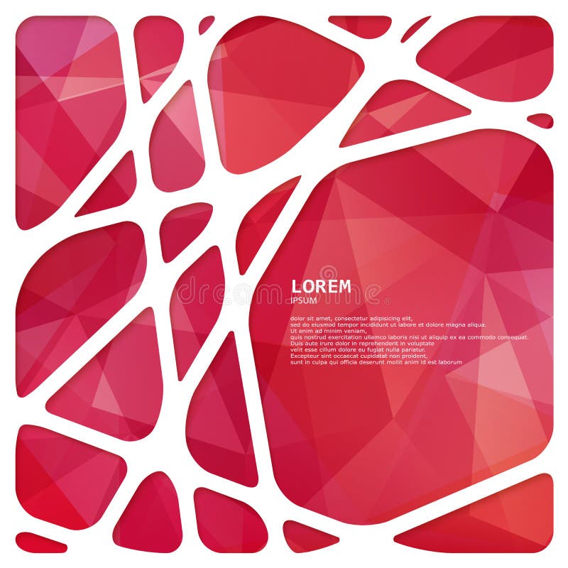 Abstract Network Frame with Triangular Background Stock Vector ...