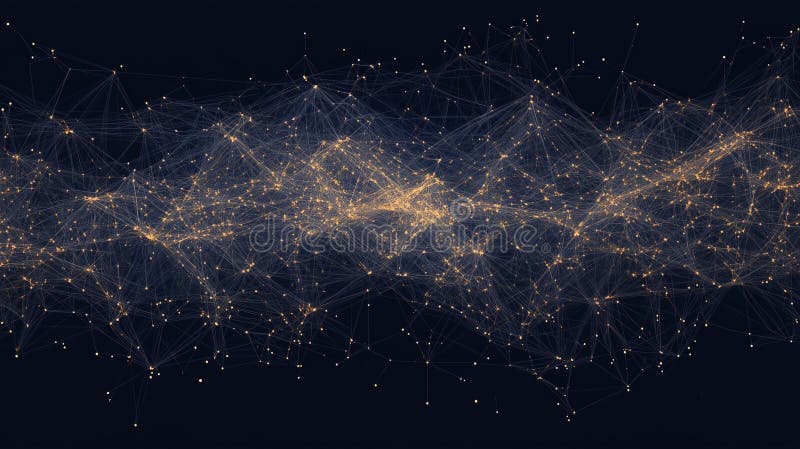 Intricate Web Glowing Nodes Dark Background Universe Connectivity Design Stock Photos - Free ...