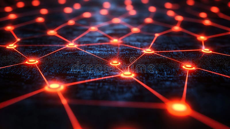 Abstract network graphic stock illustration. Illustration of data ...