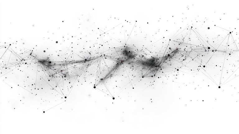 Abstract Network Graphic, Data Flow, Digital World, Interconnected ...