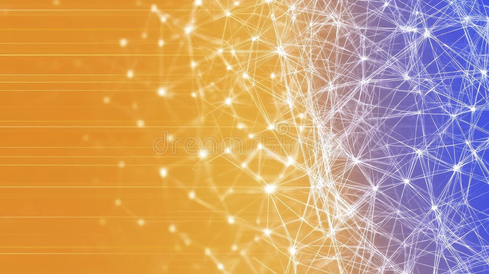 Abstract Network Graphic Design with Gradient Background Stock ...