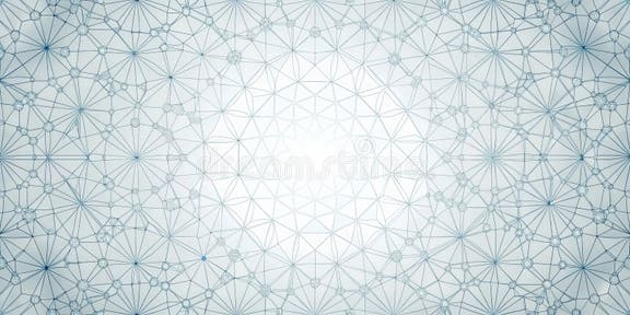 Abstract Network Graphic Interconnected Nodes and Lines Forming a Complex Geometric Pattern ...