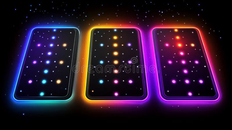 An Abstract Network Grid with Files and Folders, Combined with a ...