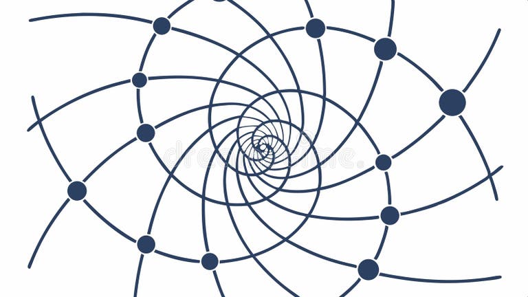 Abstract Network Illustration Featuring Dots Connected by Lines ...