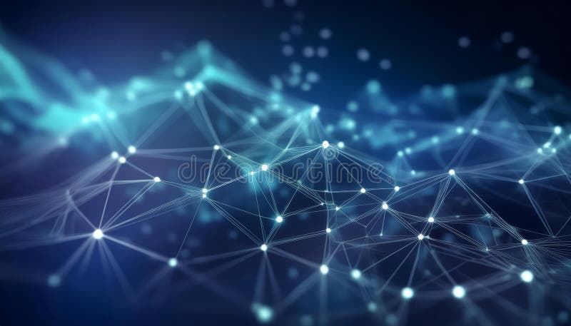 Abstract Network Information Web Science Technology Data Center Fiber ...