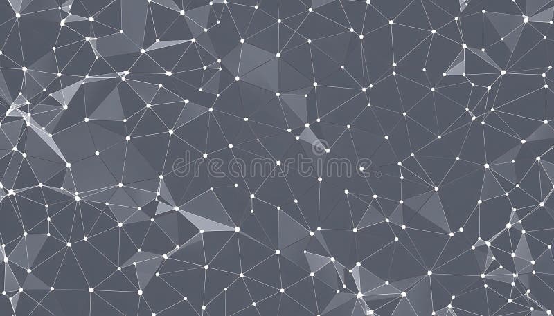 Abstract Network Mesh, Digital Connection, Data Points, Technology ...