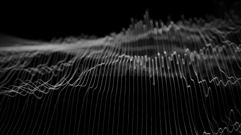 Abstract Network Mesh Waving Fx Background Loop Stock Video - Video of ...