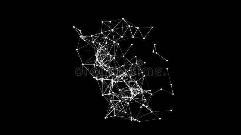 Abstract Network Moving Background. Stock Video - Video of atom ...