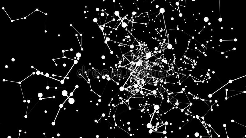 Abstract Network Moving Background. Seamless Loop. Stock Video - Video ...