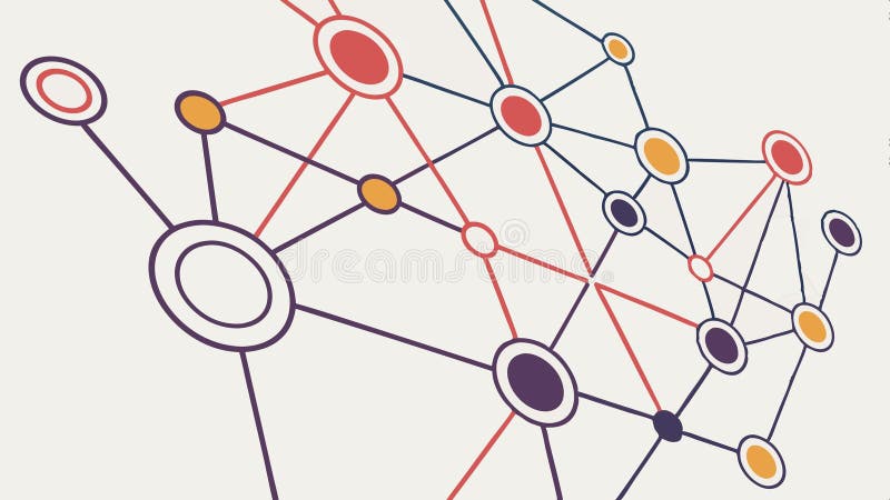 Abstract Network Pattern with Connected Points and Lines Graphic Vector ...