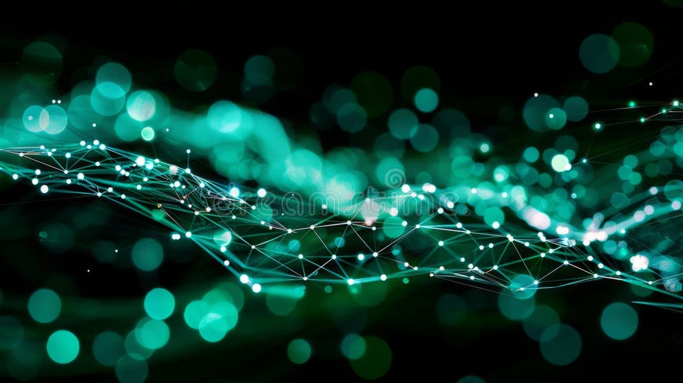 Abstract Network Plexus Background: Connected Dots and Lines Technology Structure Stock ...