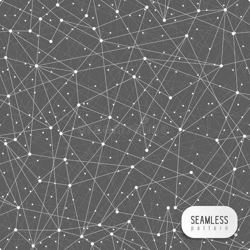 Abstract Network Seamless Background. Triangle Geometric Pattern. Stock ...