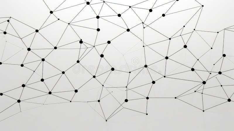 Abstract Network Shapes Background Stock Illustration - Illustration of ...