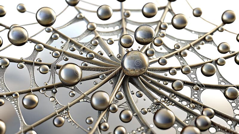 Abstract Network Spheres Connected Rods Molecular Structure Png ...