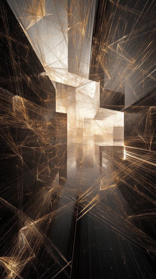 Abstract Network Structure Graphic Depicting Realistic Drama in an ...