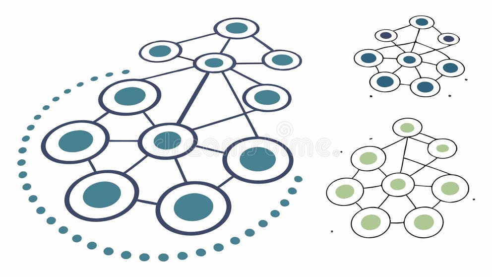 Abstract Network Structures, Interconnected Data Flow, Vector Design ...