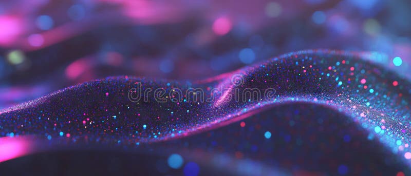 Abstract Network Visualization With 3d Data Points Creating Connections