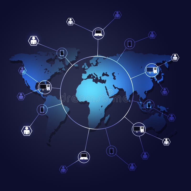 Web Communications Technology Background Stock Illustration ...