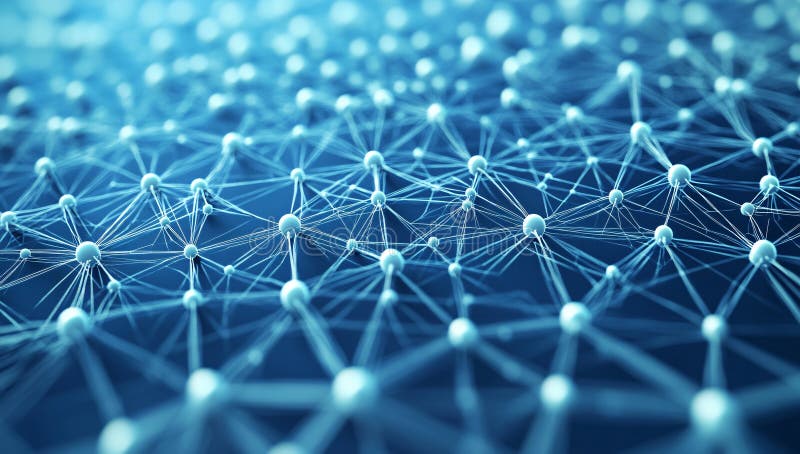 Abstract Neural Network, AI Technology Connection High Quality Image ...