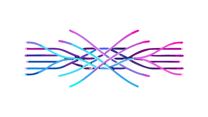 Abstract Neural Network Branching Lines Vector Art, Vector Design Generative AI Stock Vector ...