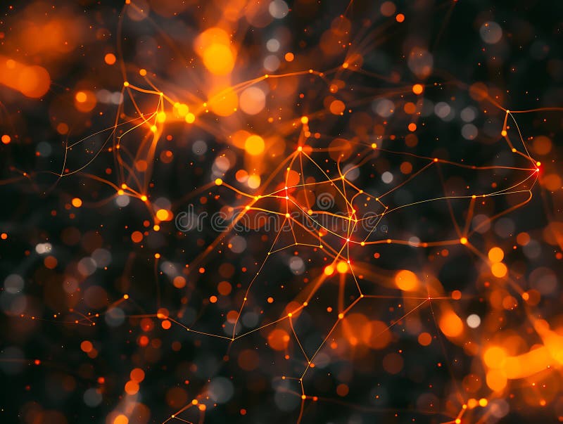 Abstract Neural Network Branching Out Futuristic Technology Background ...