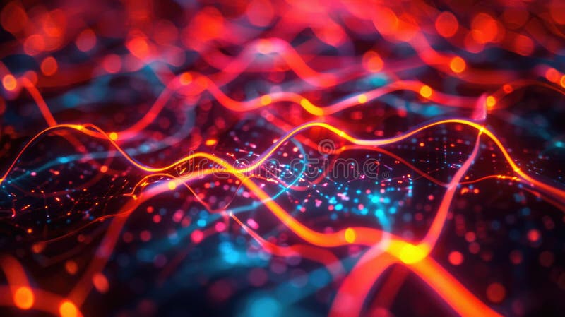 Abstract Neural Network Concept Stock Illustration - Illustration of ...