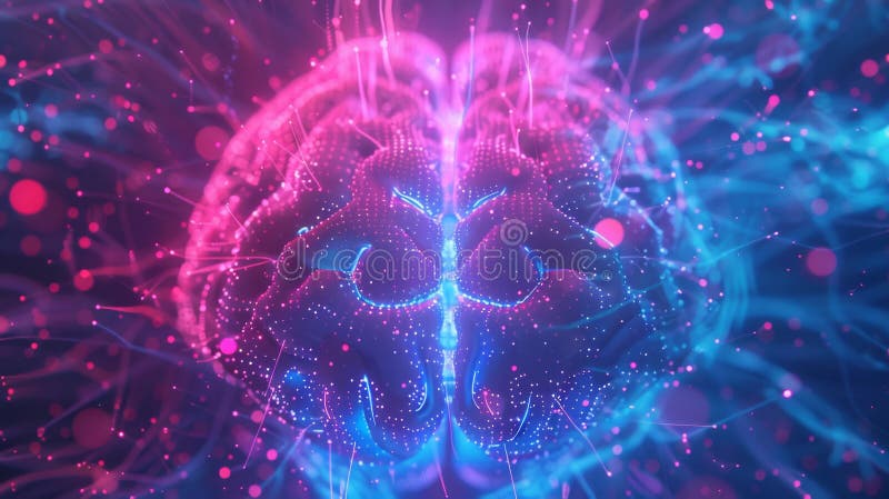 Abstract Neural Network Concept Generative Ai Stock Image Image Of Computing Networked