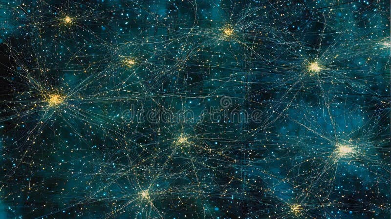 Abstract Neural Network Deep Space Cosmic Web Art Good Resolution Stock ...