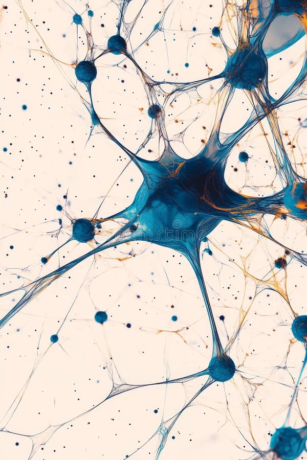 Abstract Neural Network Design with Minimal Aesthetic Elements Stock ...