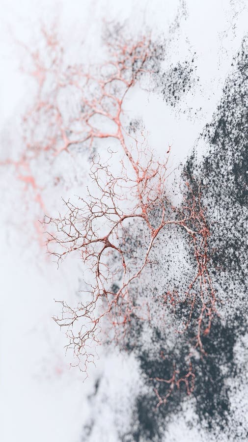 Abstract Neural Network Graphics Blended with a Paper Texture ...