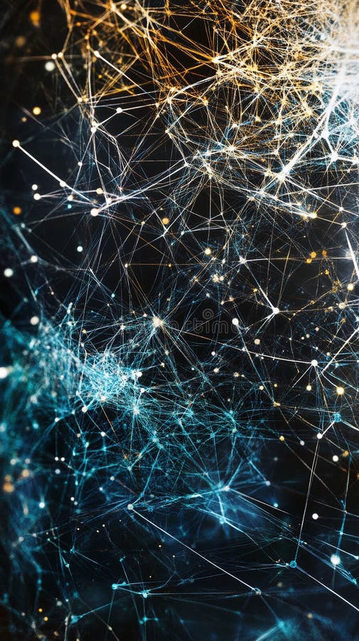 Abstract Neural Network Poster Reflecting the Evolution of Teamwork and ...