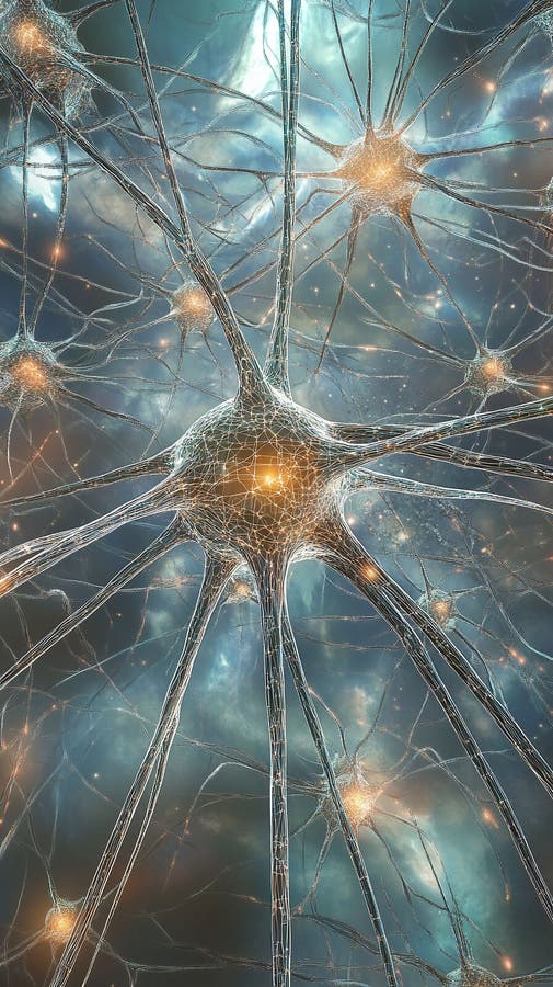 Abstract Neural Network Poster Reflecting the Evolution of Teamwork and ...