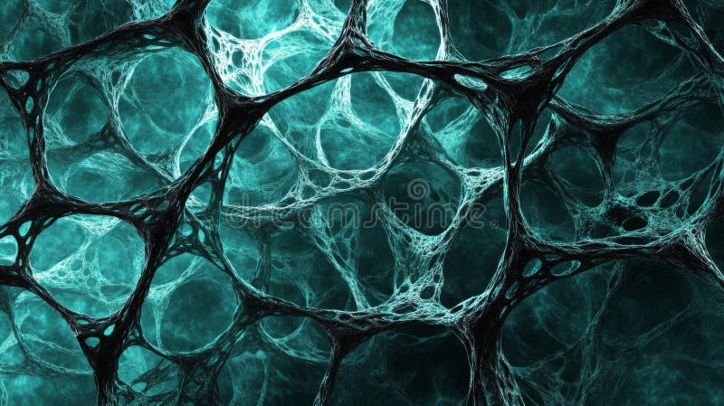 Abstract Neural Network Structure with Web-like Patterns Stock Photo ...