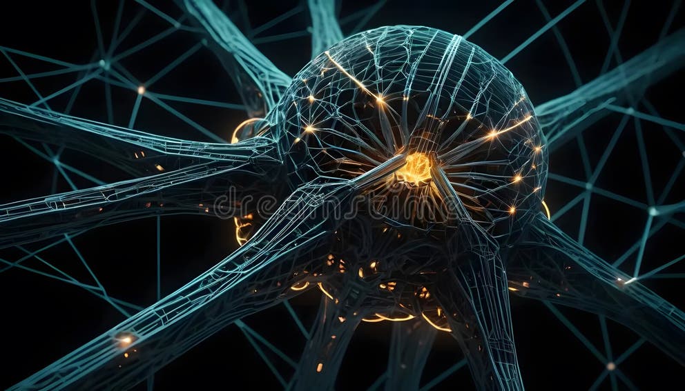 Abstract Neural Network Visualization: Intricate Design of a Neuron S ...