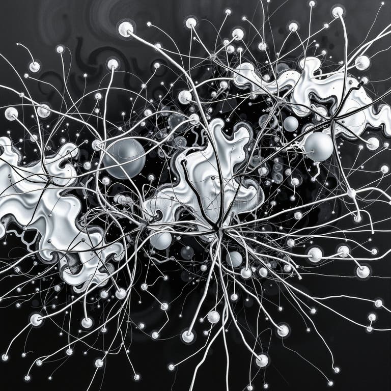 Abstract Neural Synapse Network Stock Photo - Image of abstraction ...