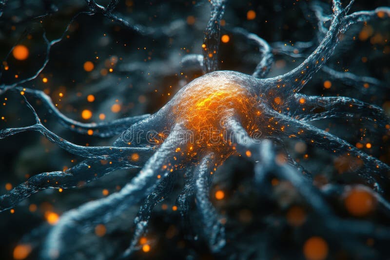 Abstract Neural Webs of Interconnected Synapse Nodes with Glowing ... Abstract Neural Webs of Interconnected Synapse Nodes with Glowing ...