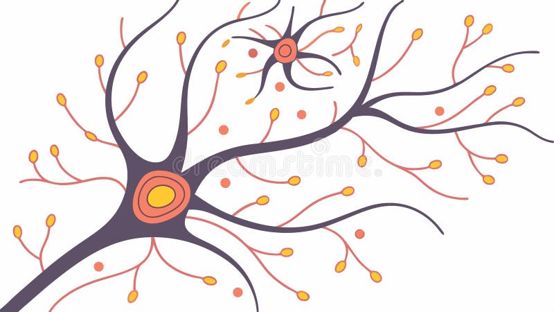 Abstract Neuron Brain Cell Vector Illustration, Vector Design ...