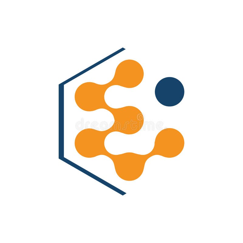 Nano Logo - Nanotechnology. Template Design of Logotype. Vector ...