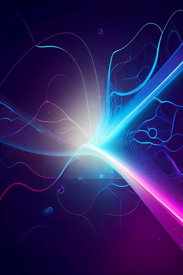 Abstract Neuron Network Visualization Stock Illustration - Illustration ...