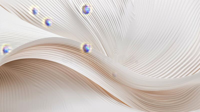Abstract Neutral Background, Beige Wavy Lines, Flowing Curve Pattern ...