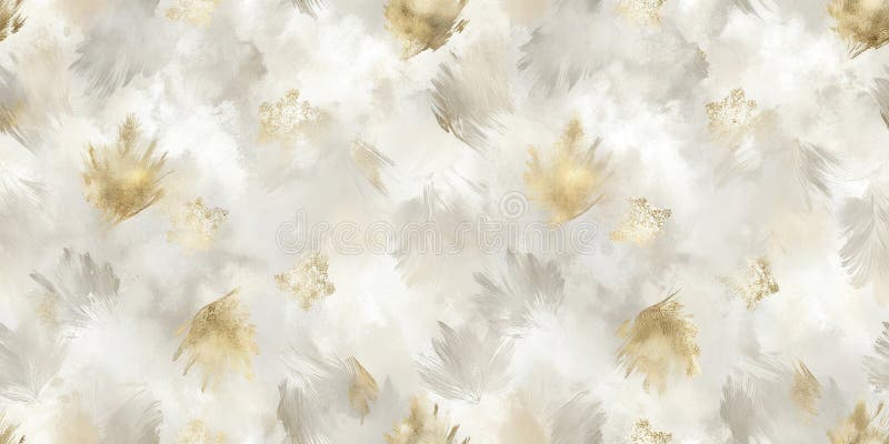 Abstract Neutral and Gold Brush Stroke Pattern Design. Generative AI ...