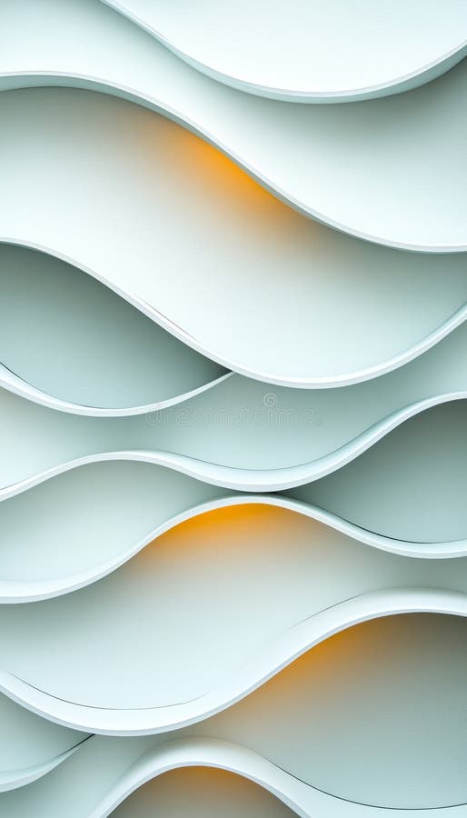 Abstract Neutral Paper Waves, Modern Art Design Background, Texture of ...