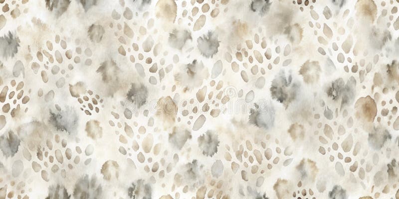 Abstract Neutral Tone Watercolor Spots and Dashes Pattern. Generative ...