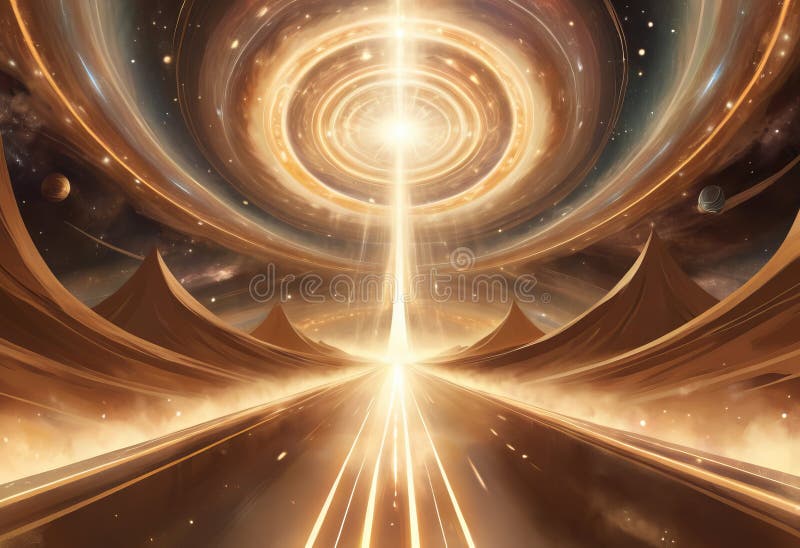 Abstract New Age Space Background Intergalactic Highway Stock ...