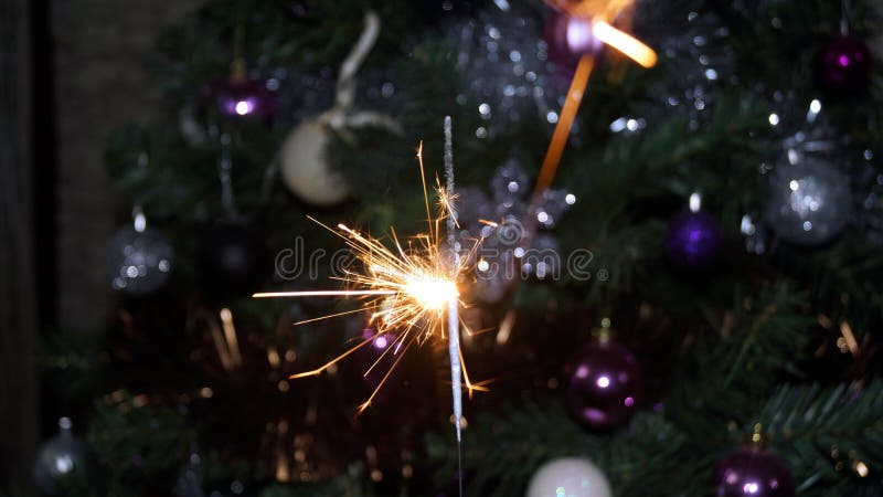 Sprayer in Front of the Christmas Tree Stock Photo - Image of front ...