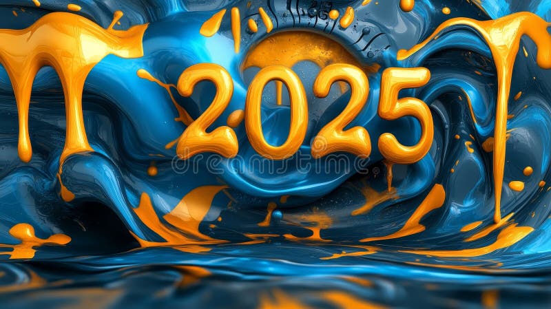 Abstract 2025 Calendar Design Template, Stock Vector - Illustration of ...