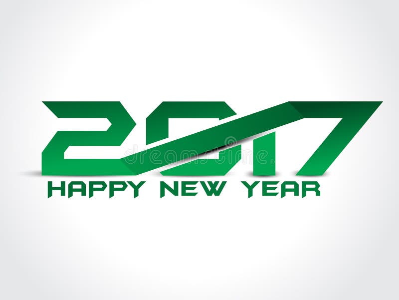 Abstract New Year 2017 Text Background Stock Vector - Illustration of ...