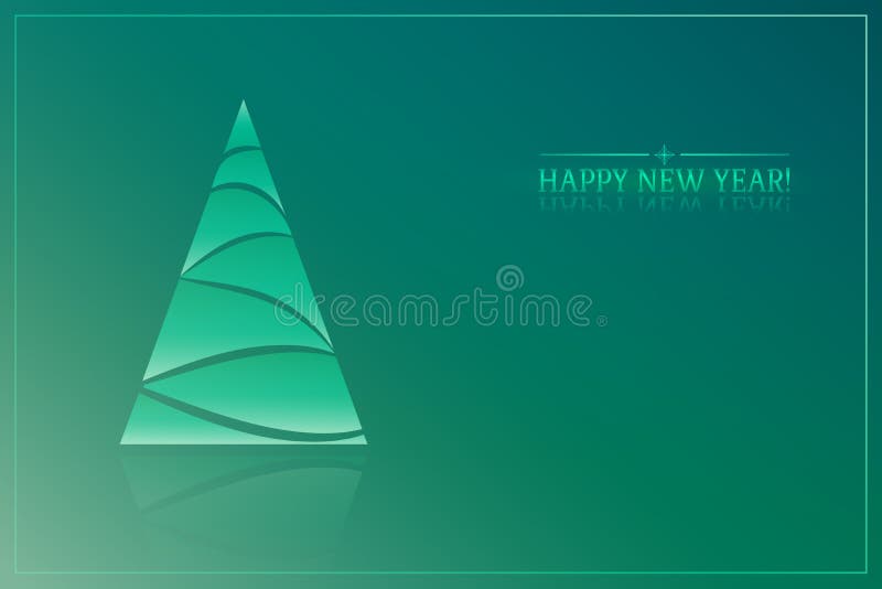 Abstract New Year Tree stock vector. Illustration of decoration - 82541437