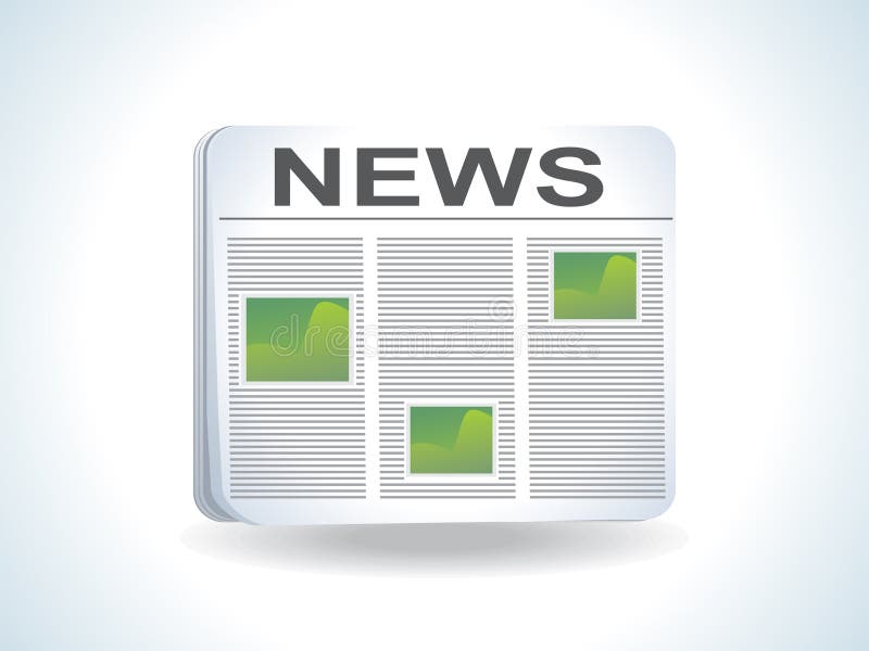 Abstract news icon stock vector. Illustration of lately - 14596593